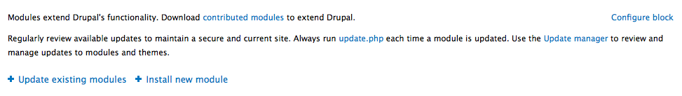 Shorter help text on modules page [#636860] | Drupal.org