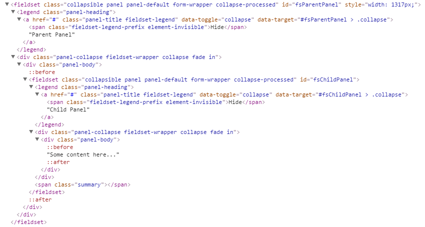 Nested panel collapses all the way to the parent panel [#2649128 ...