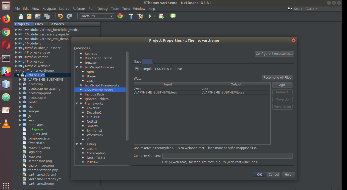 Subtheme LESS compile [#2948681] | Drupal.org