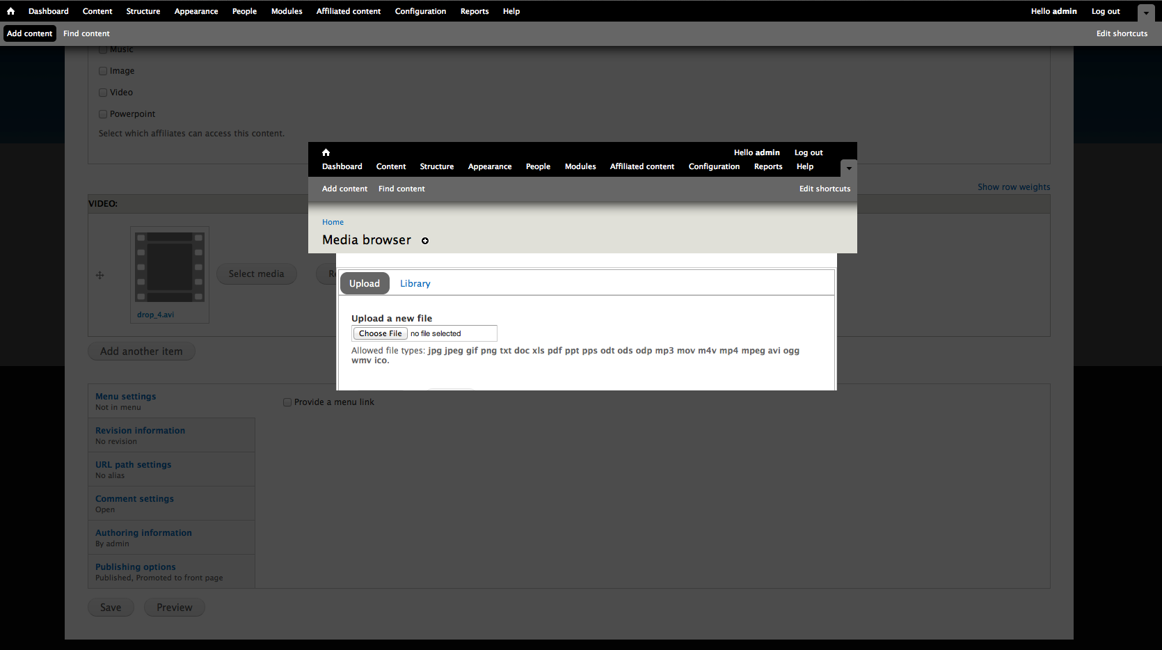 Allow selecting of multiple media items for a multi value media field in the same dialog ...