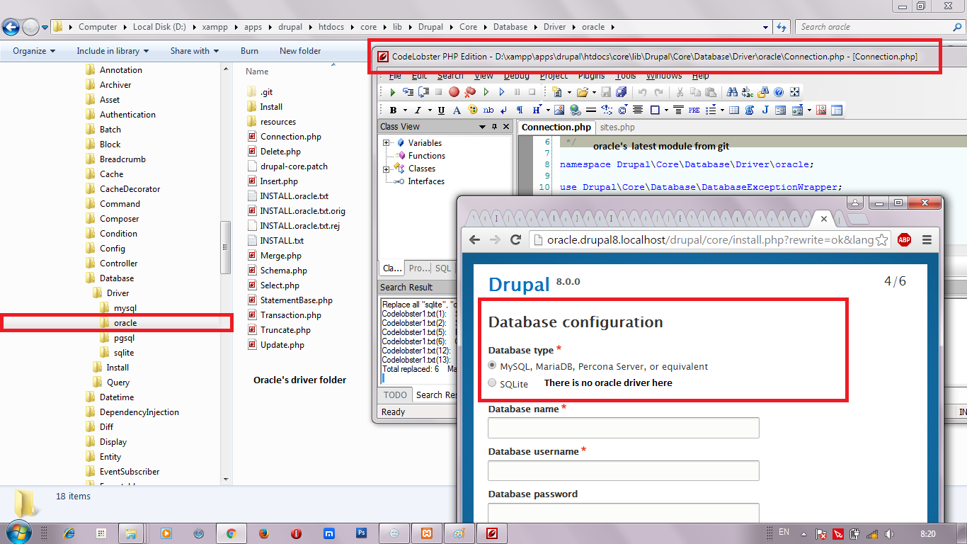 Roadmap for Drupal 8 oracle driver [#2037119] | Drupal.org