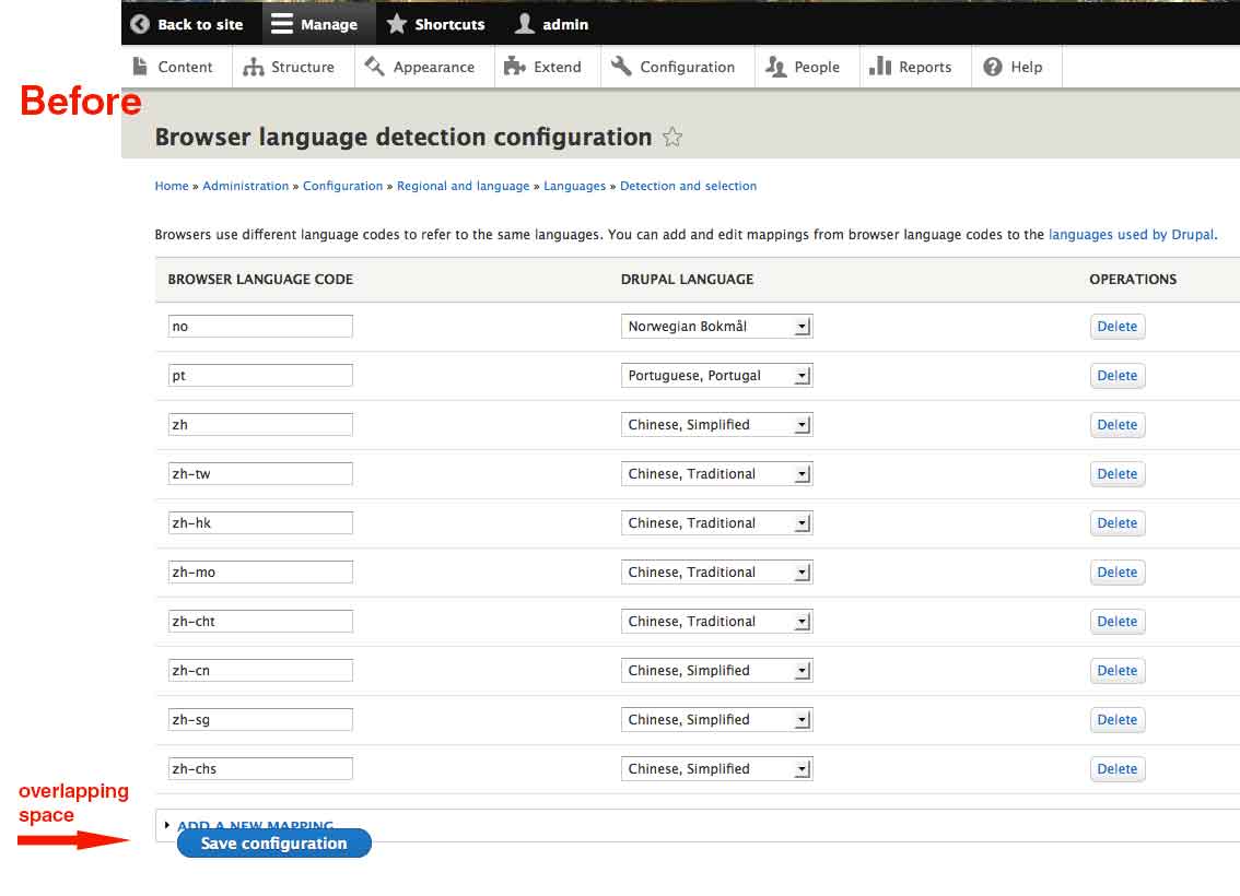 Remove obsolete CSS for language admin form [#2194807] | Drupal.org