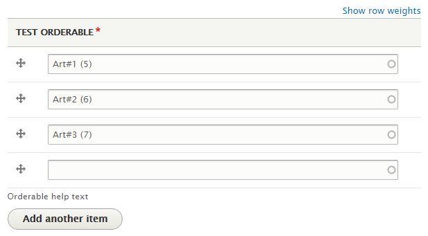 Allow multiple field widgets to not use tabledrag [#2264739] | Drupal.org