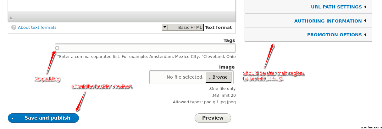 Fix node create page RTL CSS [#2329649] | Drupal.org