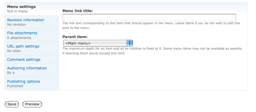 Remove weight field from menu item entity forms [#491022] | Drupal.org