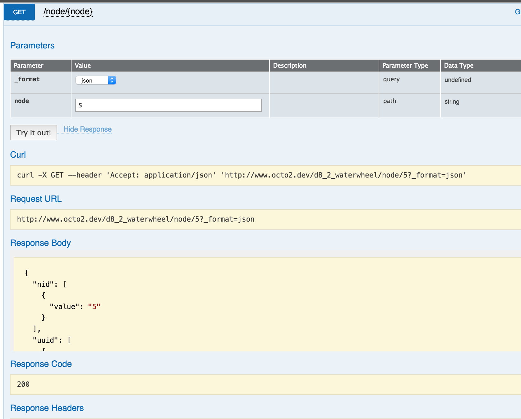 Ensure Drupal's web services are self-documenting: Swagger support OR rest_api_doc to Drupal ...