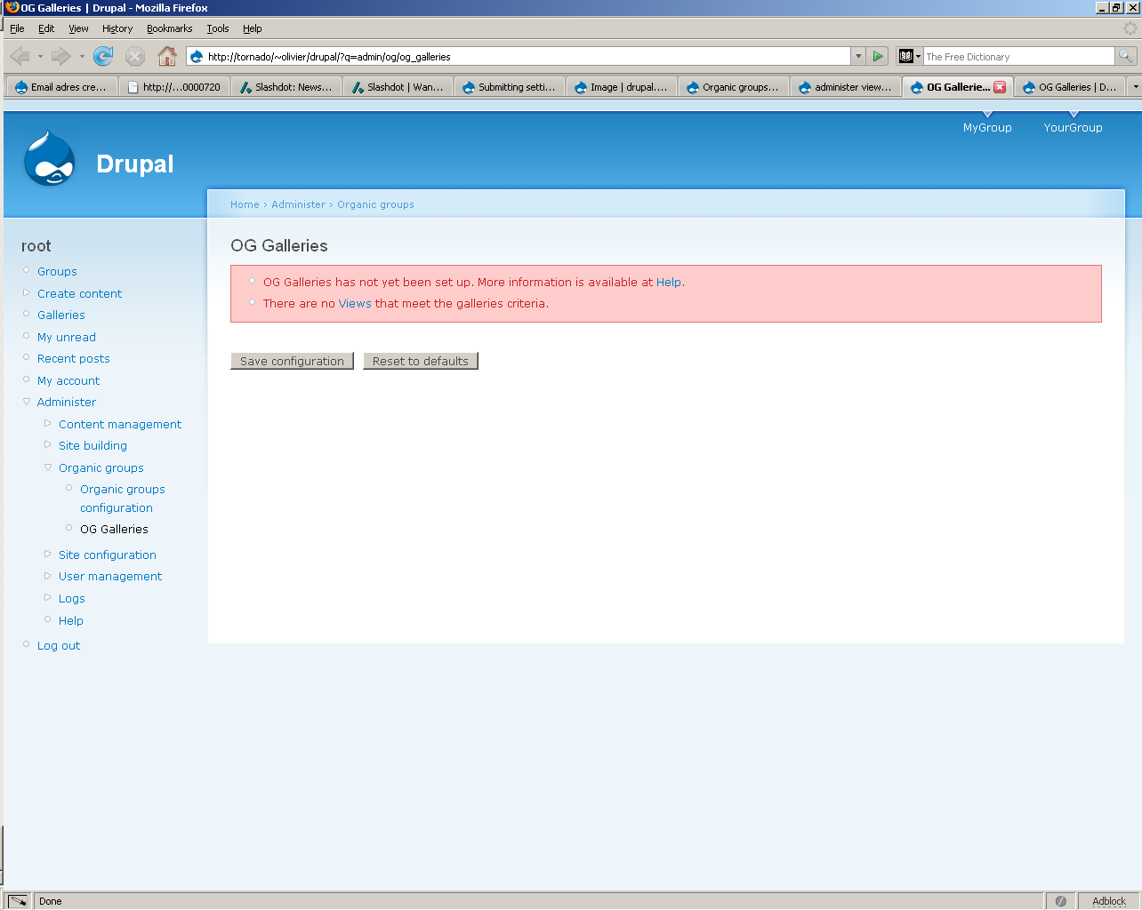 Default view is not recognized. [#116134] | Drupal.org