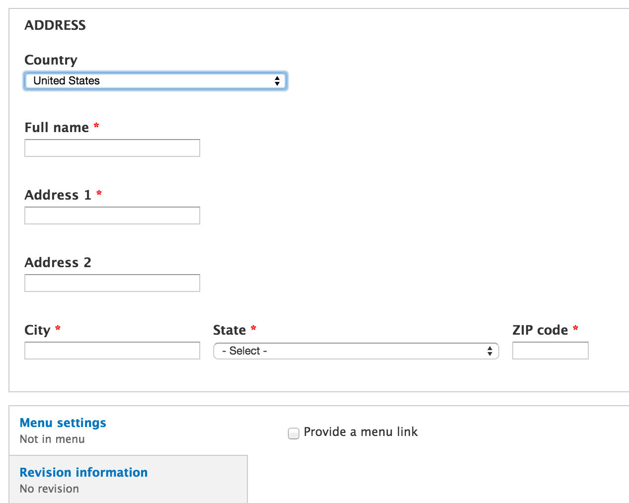 Allow addressfield to be optional [#968112] | Drupal.org