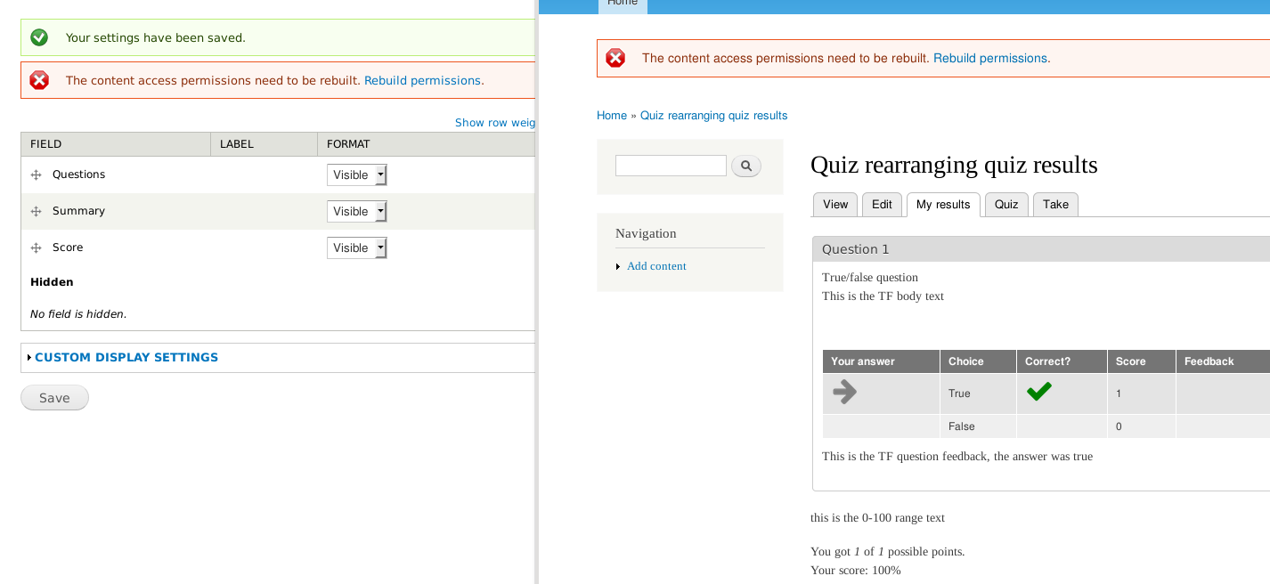QuizResultController weight not always sorted [#2697253] | Drupal.org