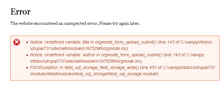 [D7] orgmode [#1977240] | Drupal.org