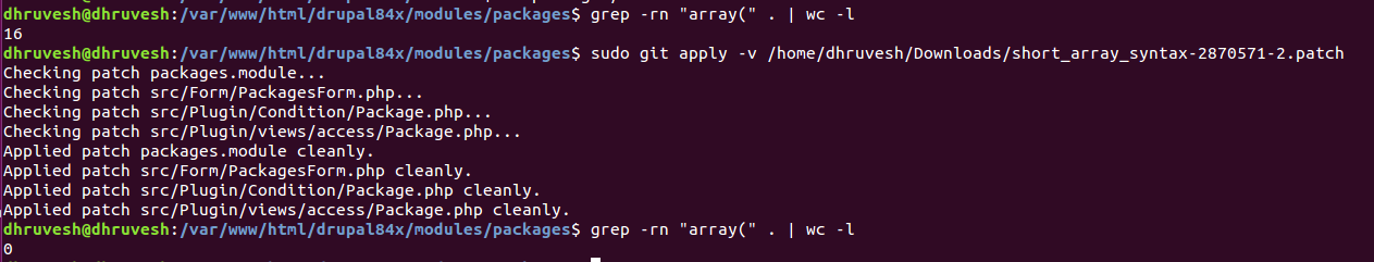 Convert module to use short array syntax (new coding standard). [#2870571] | Drupal.org