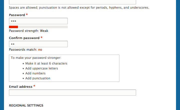Confirm Password "Passwords match" text color [#2563955] | Drupal.org