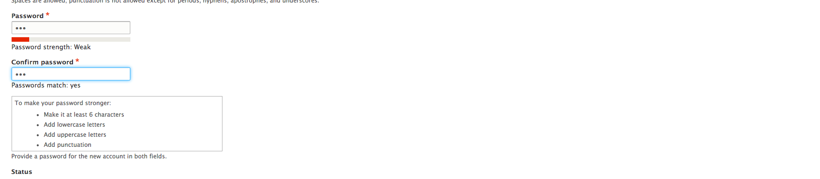 Clean up css in the User module [#1663210] | Drupal.org