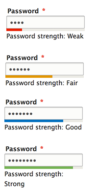 "Password strength: Strong" wraps onto a second line [#2318679 ...