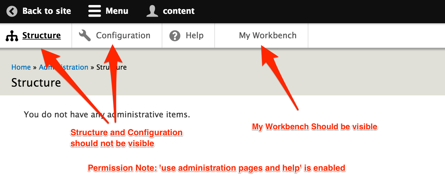 Menu items not hidden when user has no permission [#2434655] | Drupal.org