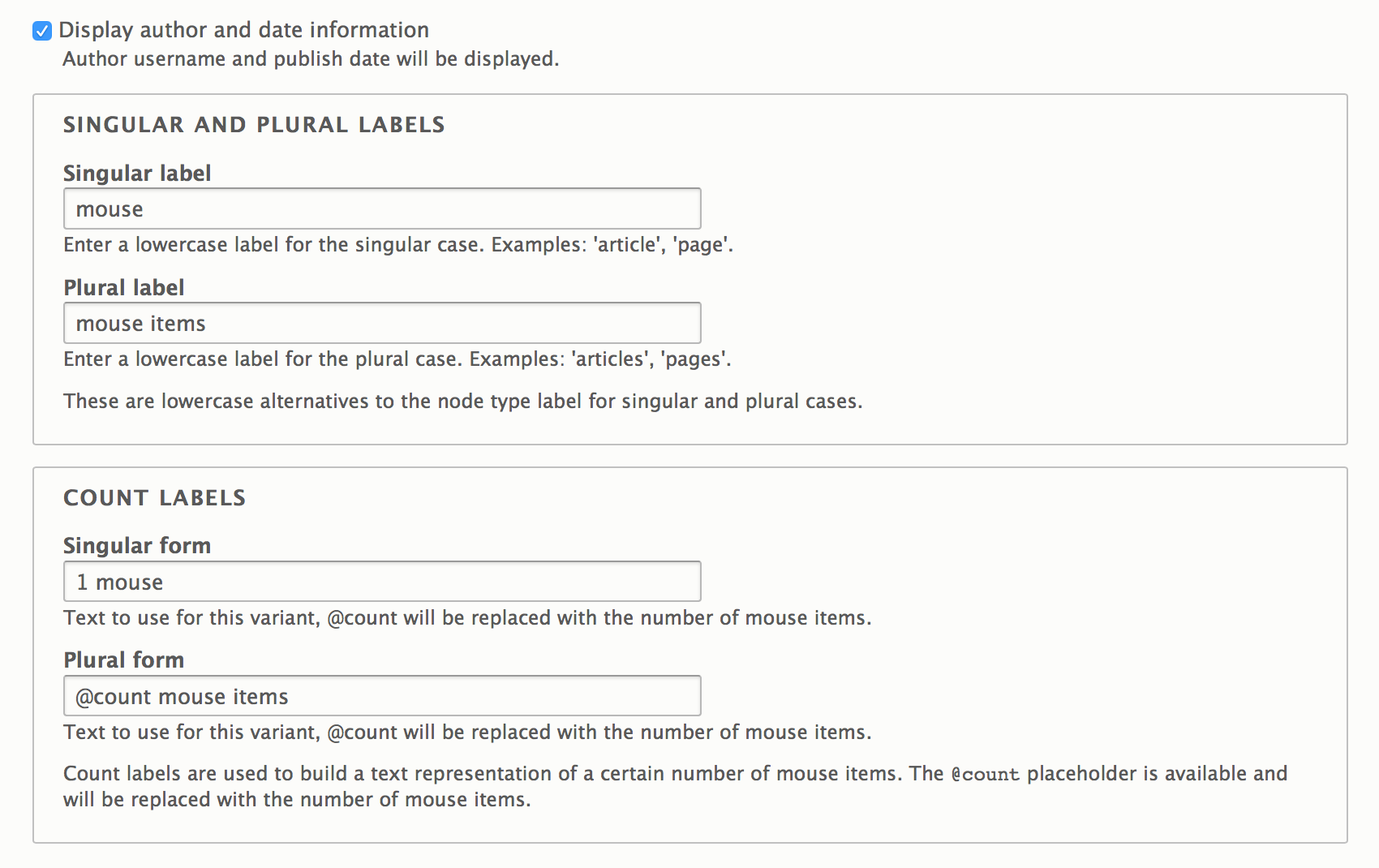 Allow plurals on bundle labels [#2765065] | Drupal.org