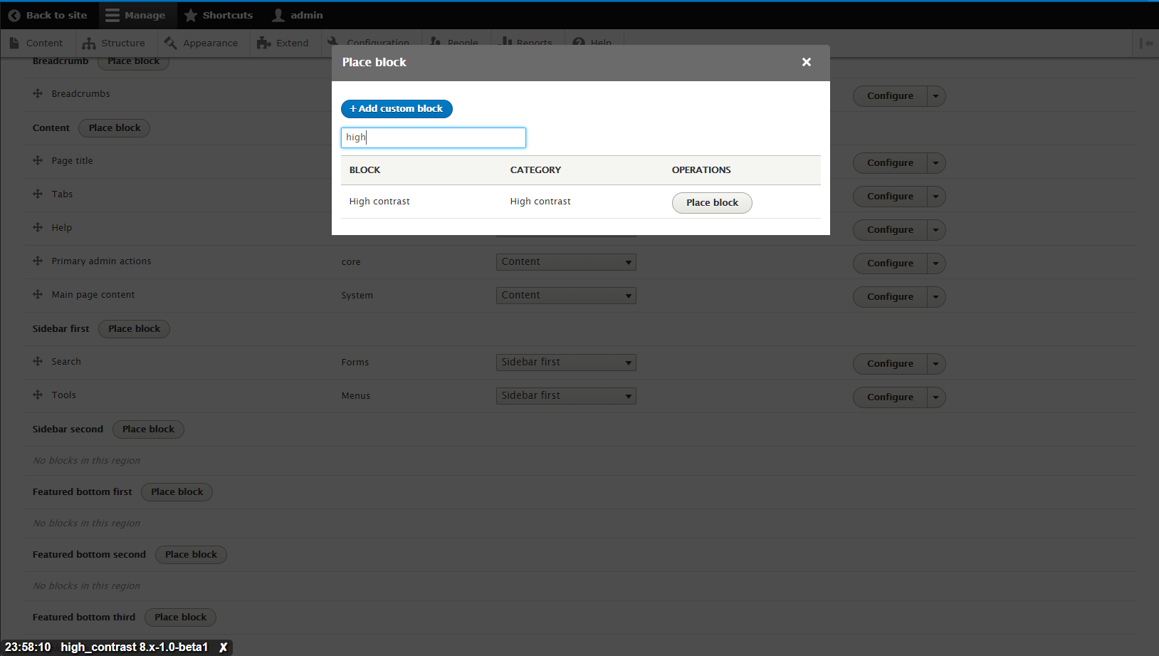 Slot #1 do not show up in Configuration [#2658218] | Drupal.org