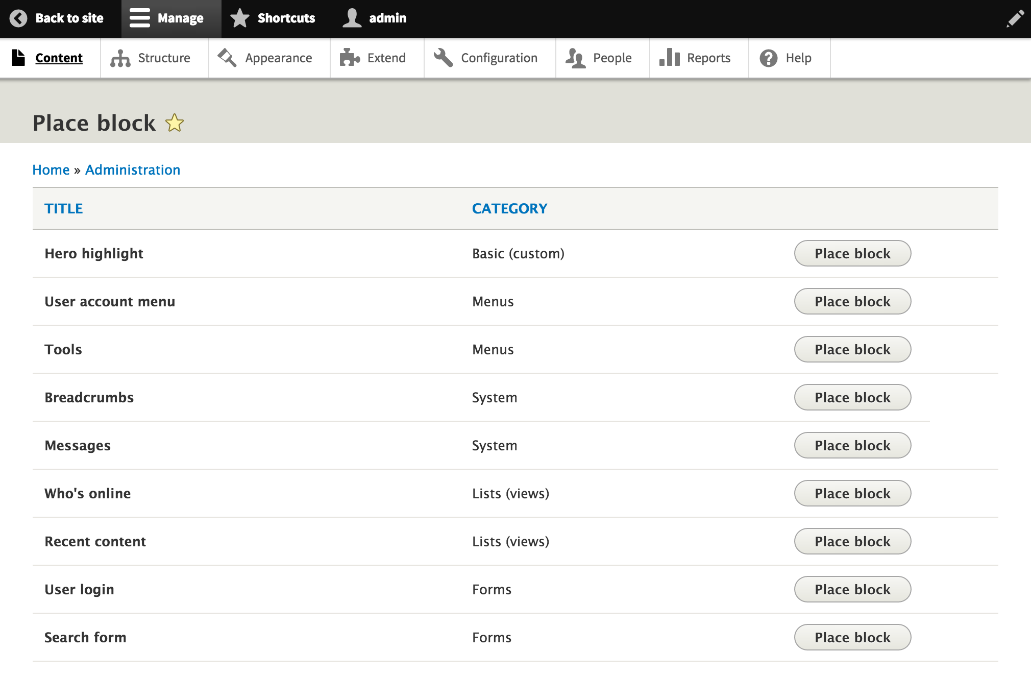 Implement the new block layout design to emphasize the primary ...