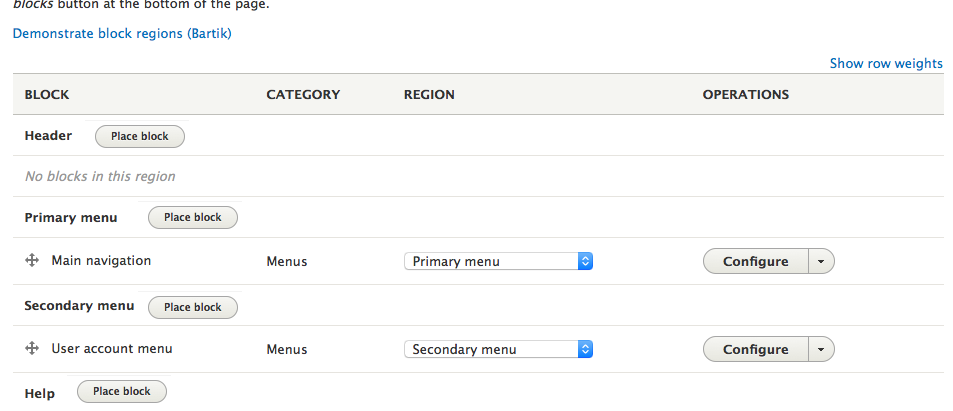 [Regression] Demonstrate block regions link in Block layout should be visible even if help ...