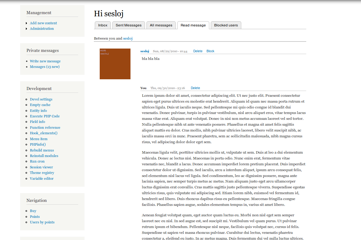 Usability: CSS/HTML/Text Improvements (Make it easier to read private messages) [#837748 ...