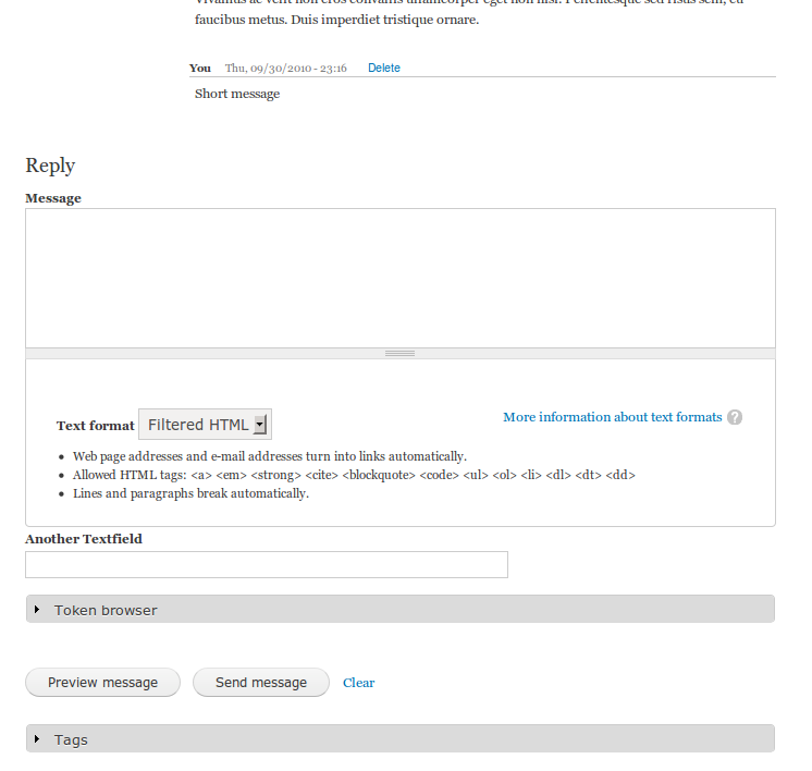 Usability: CSS/HTML/Text Improvements (Make it easier to read private messages) [#837748 ...