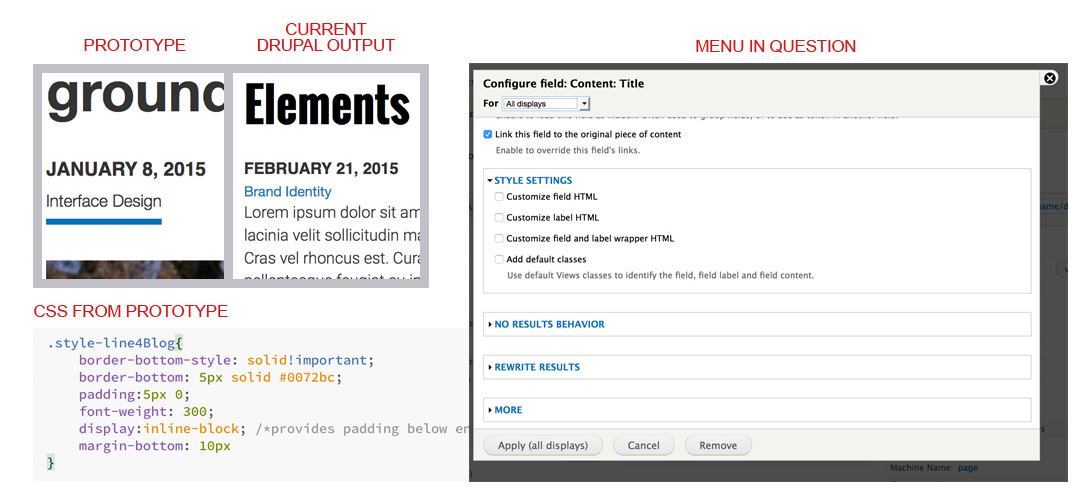 Styling View Field Title Can Not Enable Customize Field And Label Wrapper Html 2443397