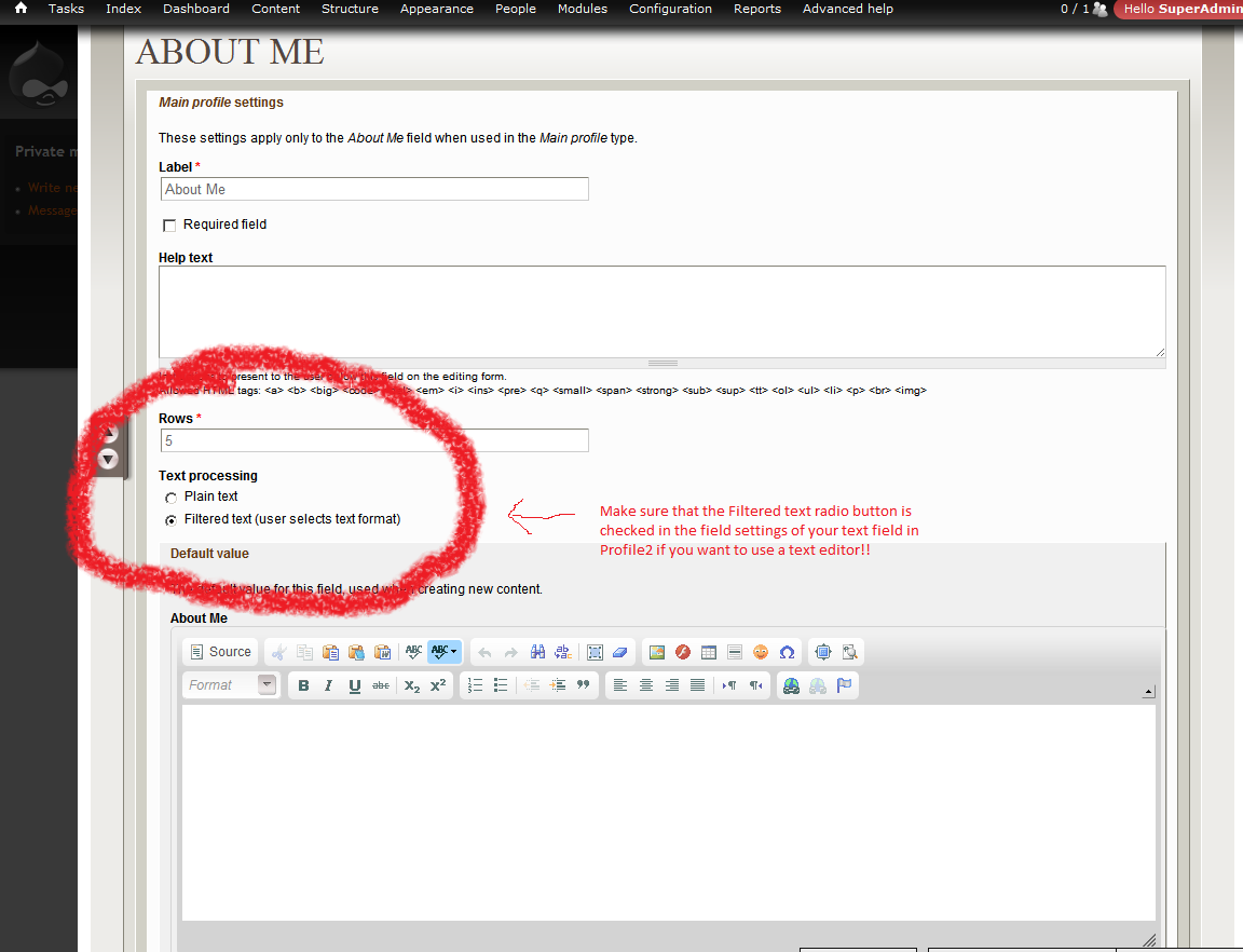 Profile 2 + Ckeditor [#1228208] | Drupal.org