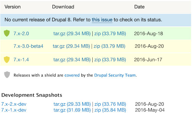 Only allow releases with security coverage to be recommended [#2457643] | Drupal.org