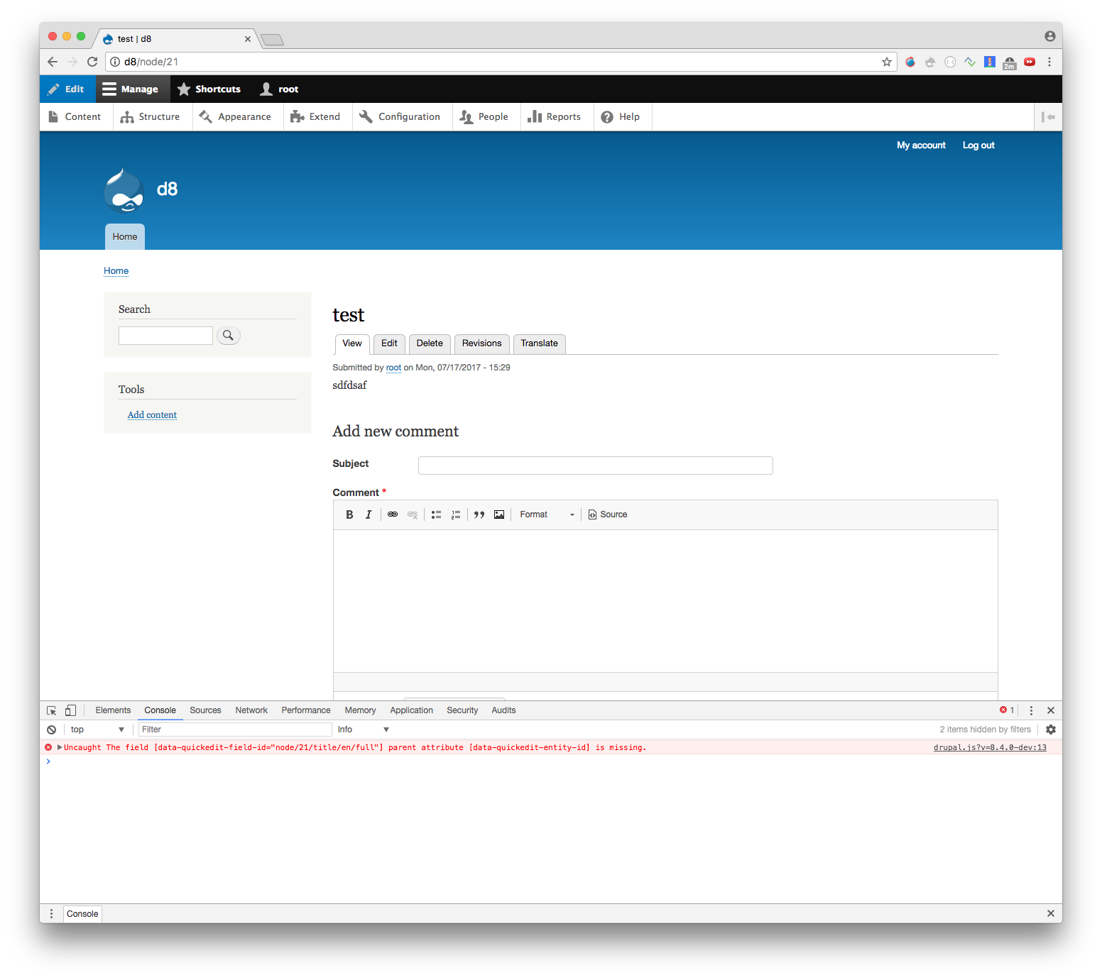 Contextual Js And Quickedit Js Should Fail Gracefully With Useful Error Messages When Twig