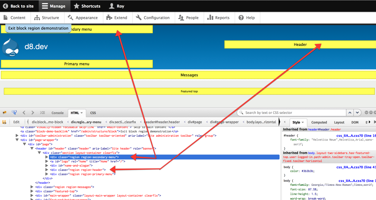 Add a region at the top of the page above the header region. [#468534] | Drupal.org