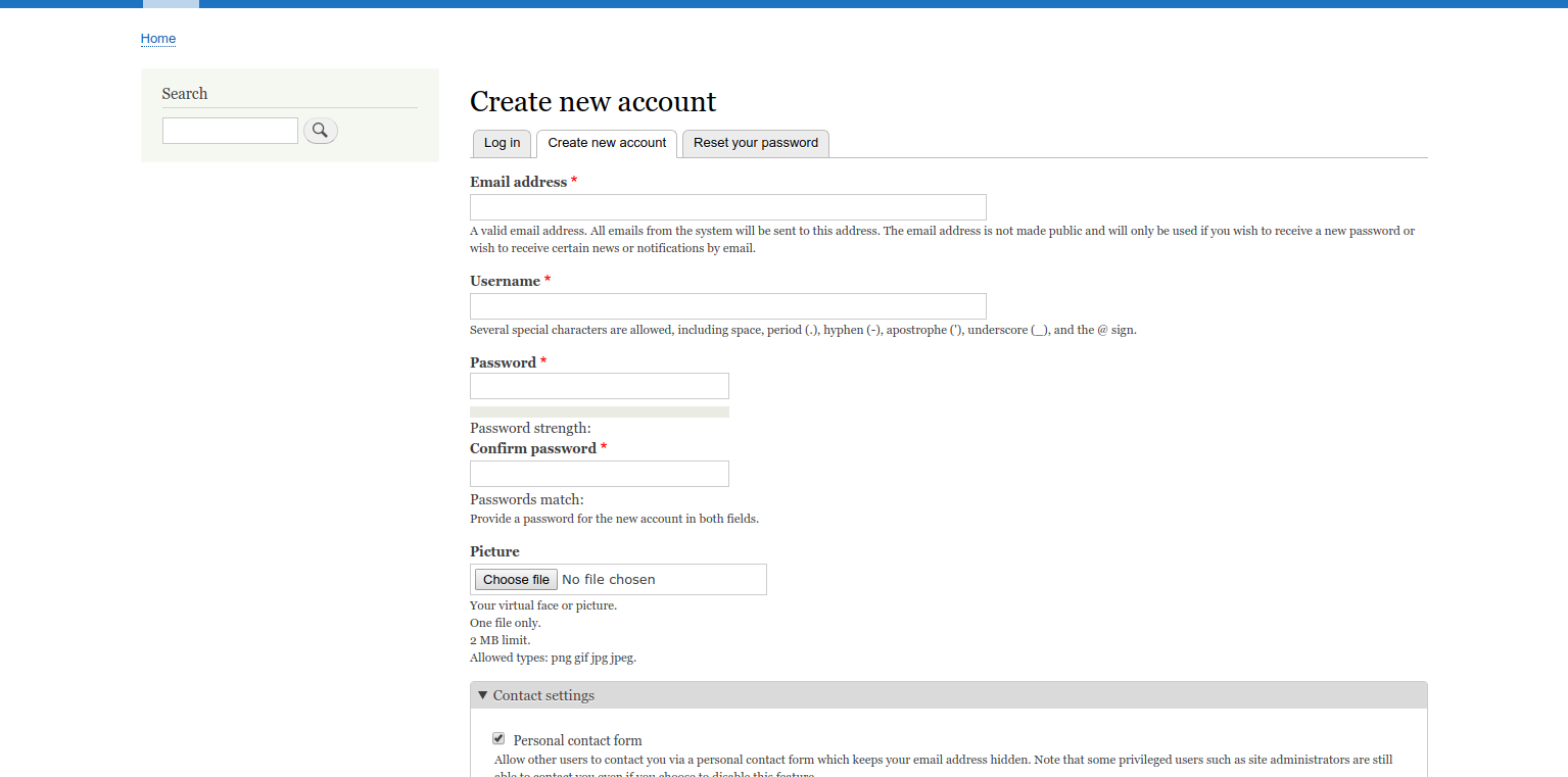 Password fields disappear on registration form when using admin approval [#2927645] | Drupal.org