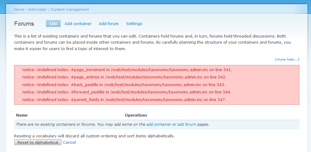 String freeze: Reset to alphabetical typo and button fix [#201333] | Drupal.org
