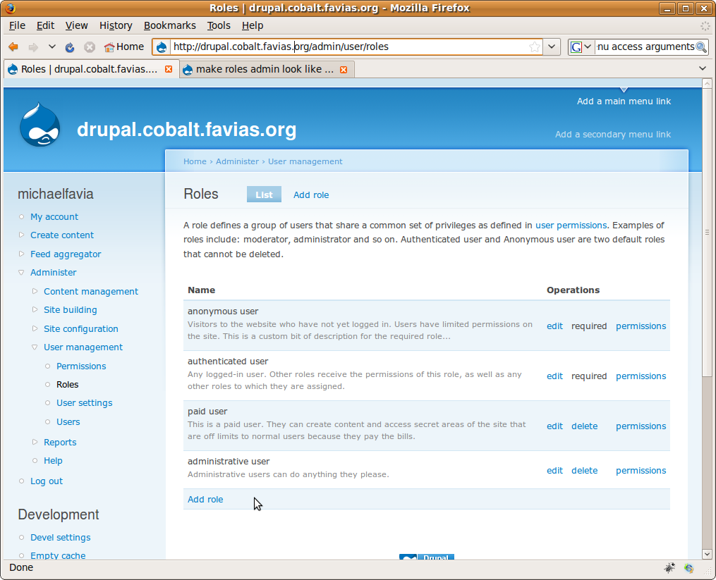"Edit" links on roles admin page are confusing to users: "Edit permissions" should be the ...