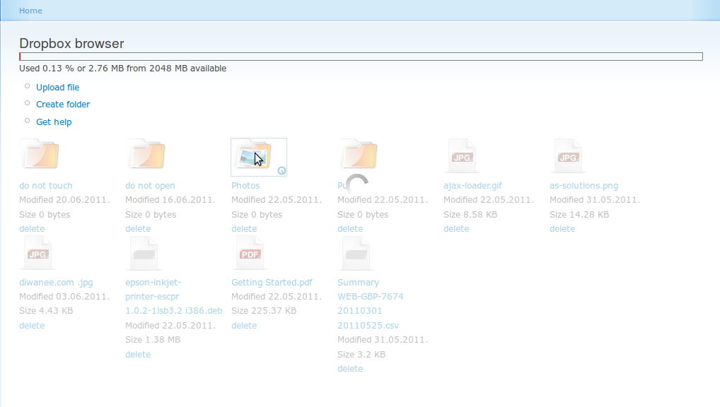 User dropbox [#1201282] | Drupal.org