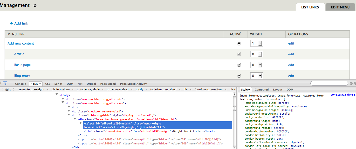 Drag and Drop for table rows is not accessible to screen-reader users [#448292] | Drupal.org