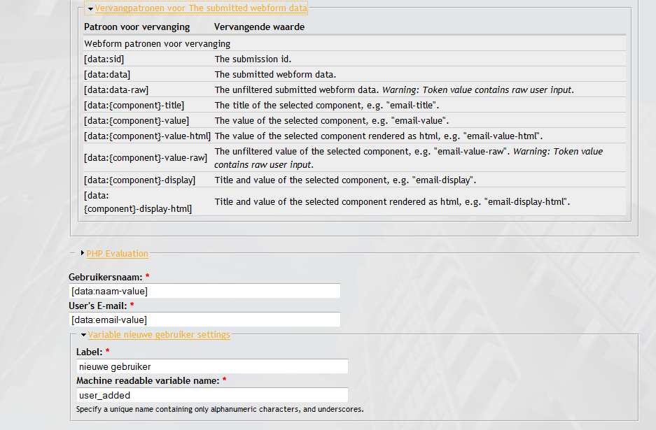 Tokens not working as expected? [#1045168] | Drupal.org