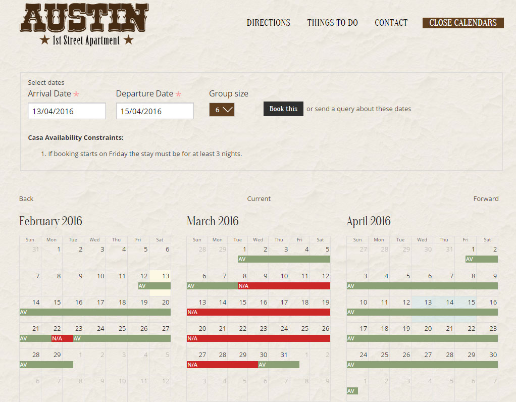 How to display availability search and calendar [#2667852] | Drupal.org