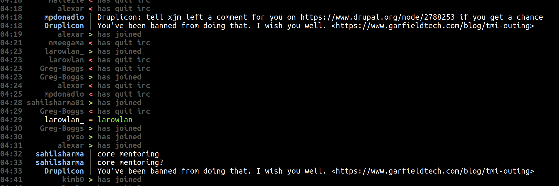 Druplicon's purpose changed - block it as we consider purpose/use of ...