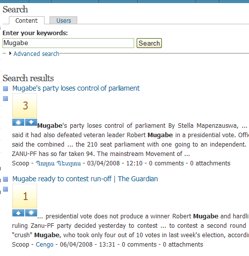 Karma numbers in search results [#243923] | Drupal.org