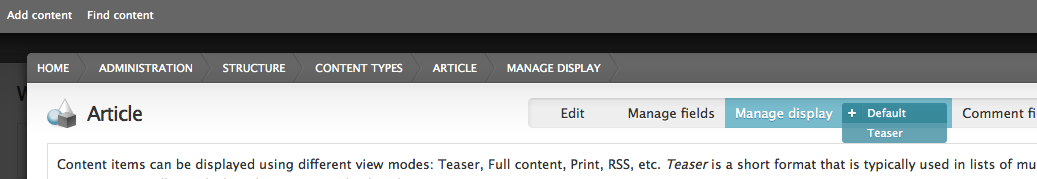 Secondary Local Tasks not displayed [#1093018] | Drupal.org