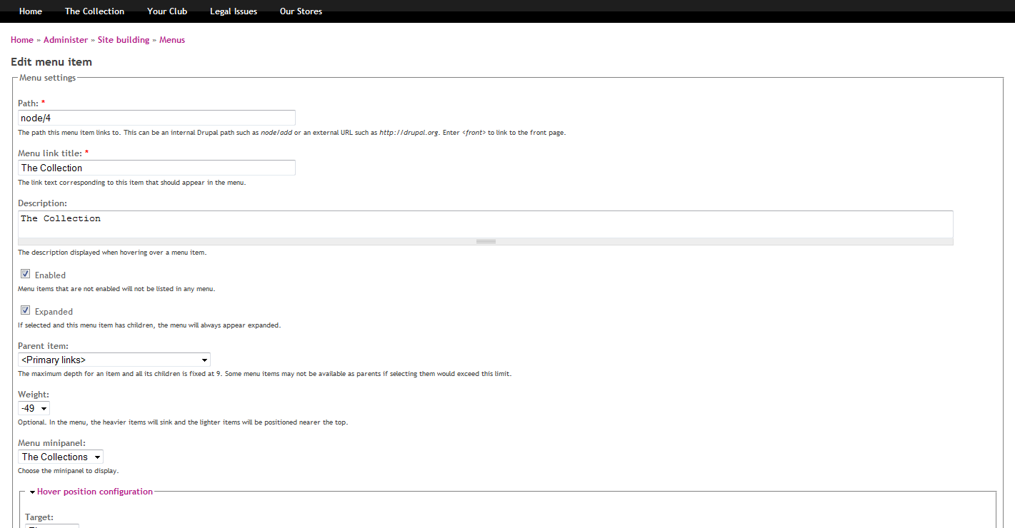 Replace Primary Links with Minipanels-Menu [#949732] | Drupal.org