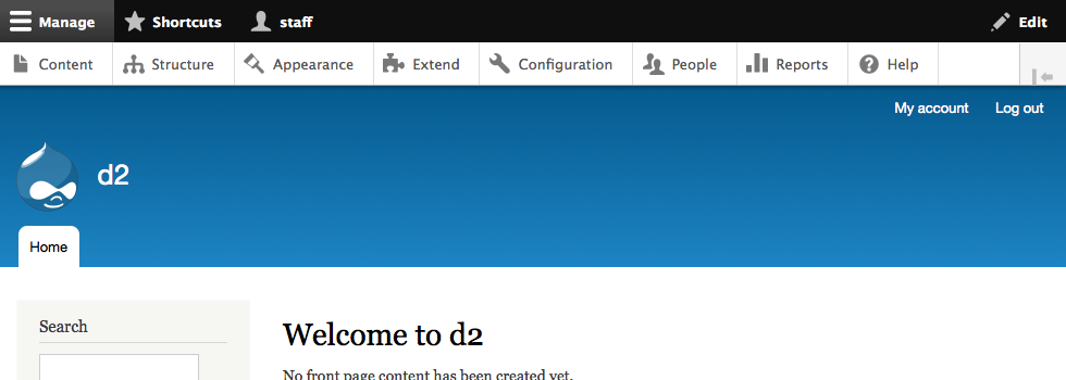 Administrative toolbar edit button text not visible in Stark [#2568743] | Drupal.org
