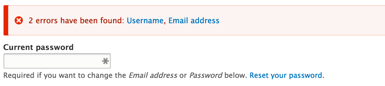 Remove SafeMarkup::set in FormErrorHandler::displayErrorMessages() [#2550981] | Drupal.org