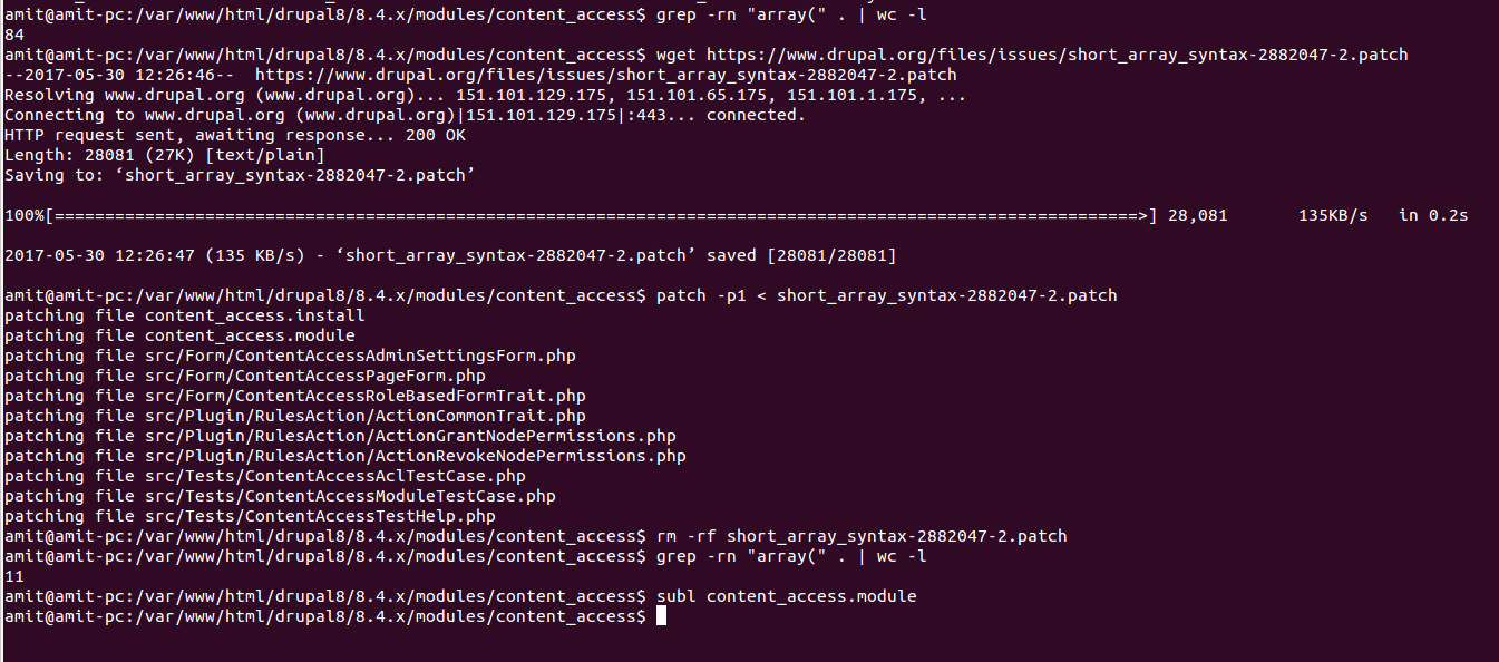 Convert module to use short array syntax (new coding standard). [#2882047] | Drupal.org