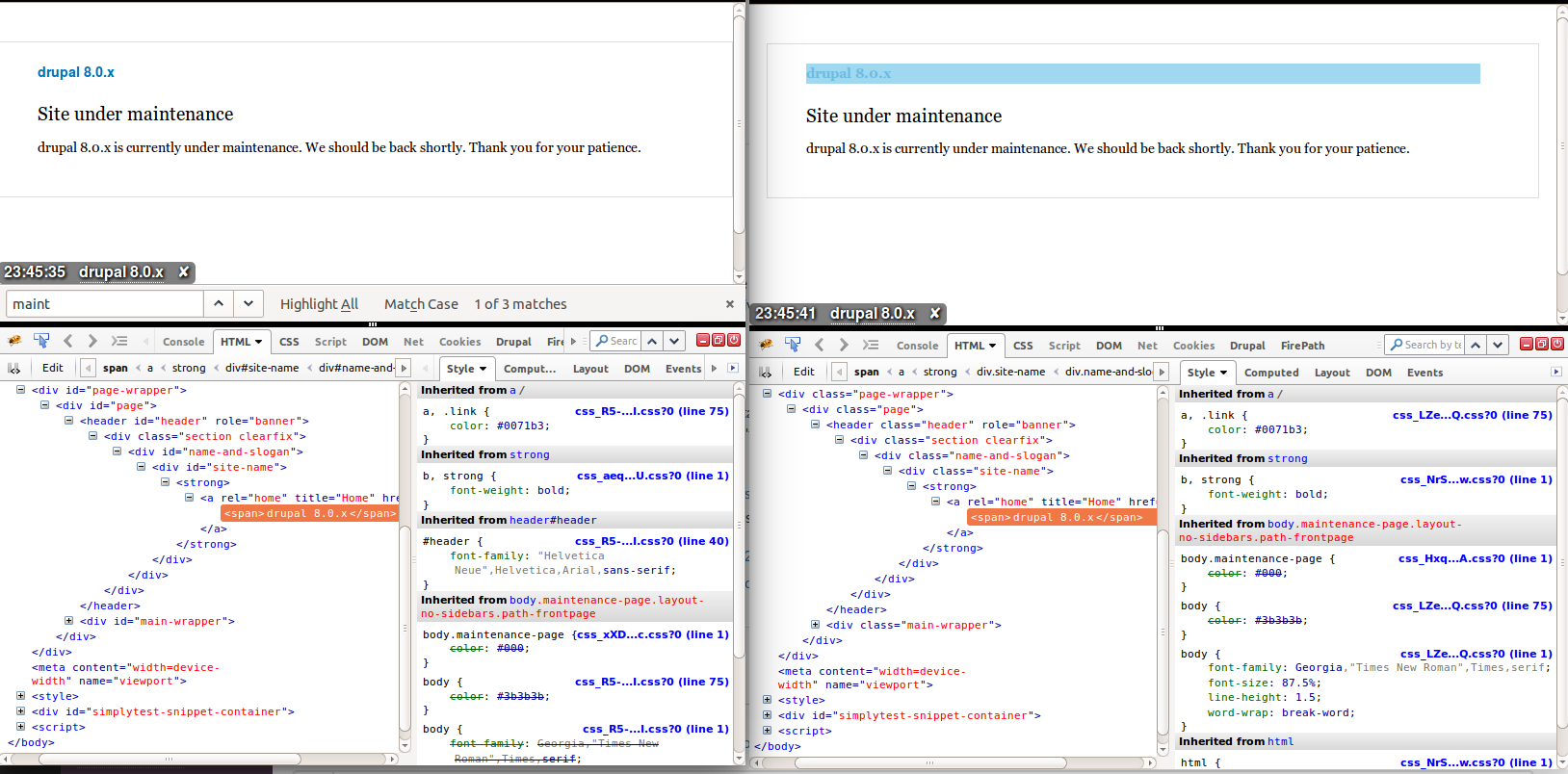 Clean up the "maintenance page" component in Bartik [#2542620] | Drupal.org