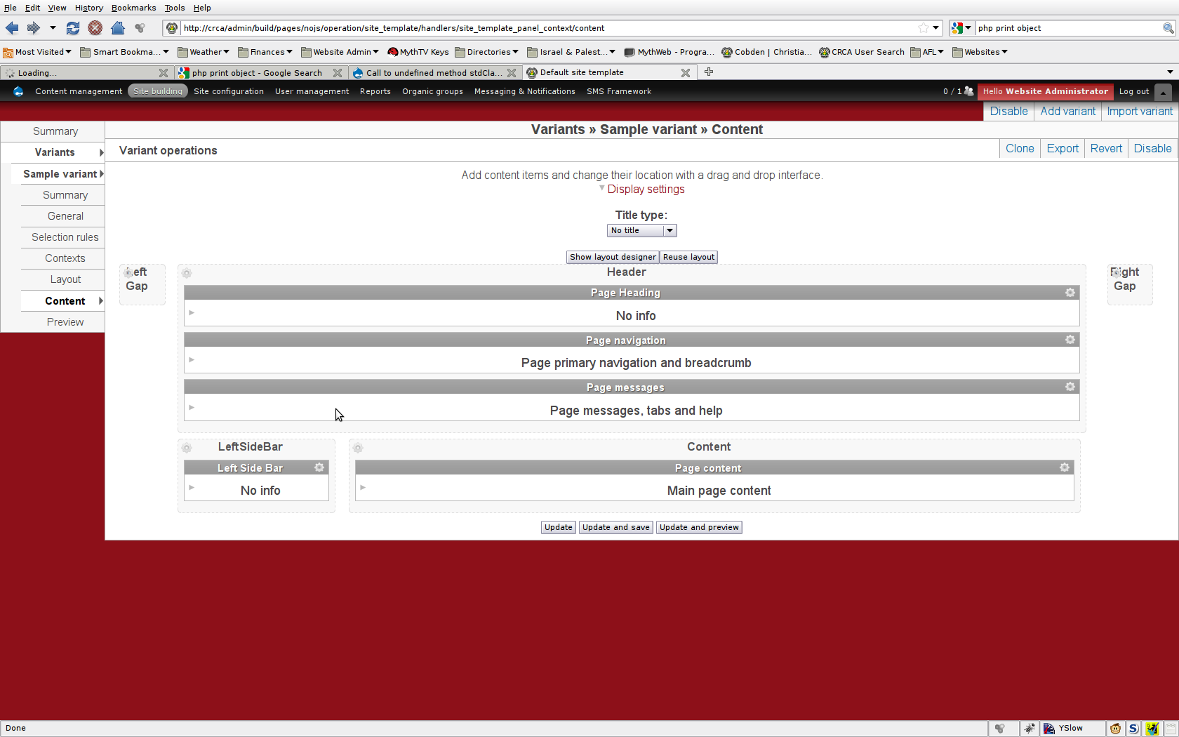 Call To Undefined Method Stdclassrender In Panelsmodule On Line 3847