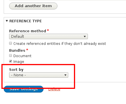 Clarify what "Sort by" on EntityReference field configuration form means [#2927819] | Drupal.org