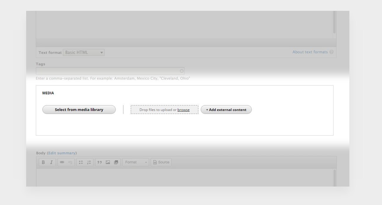 [prototype] Create design for a Media Library [#2796001] | Drupal.org