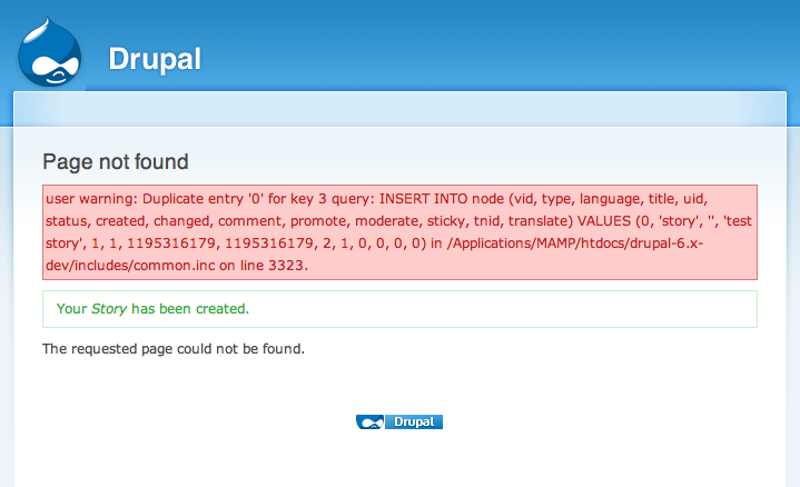 node.vid is not set on saving nodes using certain mysql versions => node_load() fails [#193064 ...
