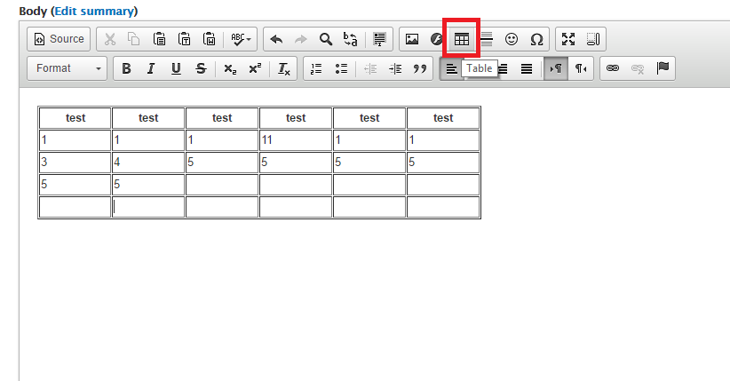 How to use CKEDITOR - HTML Editor on table field? [#2890558] | Drupal.org